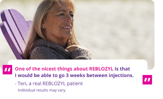 First Line Results - REBLOZYL® (luspatercept-aamt)